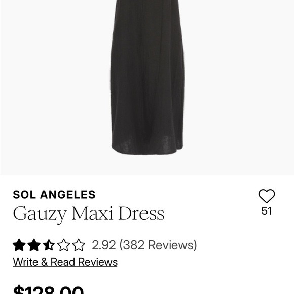 Sol Angeles | Dresses | Sol Angeles Classic Black Maxi Dress From ...